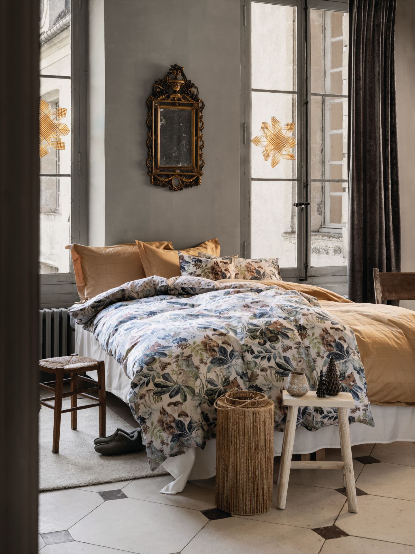 My Forest pussilakanasetti satiinipuuvillaa moniväri/beige - Hemtex