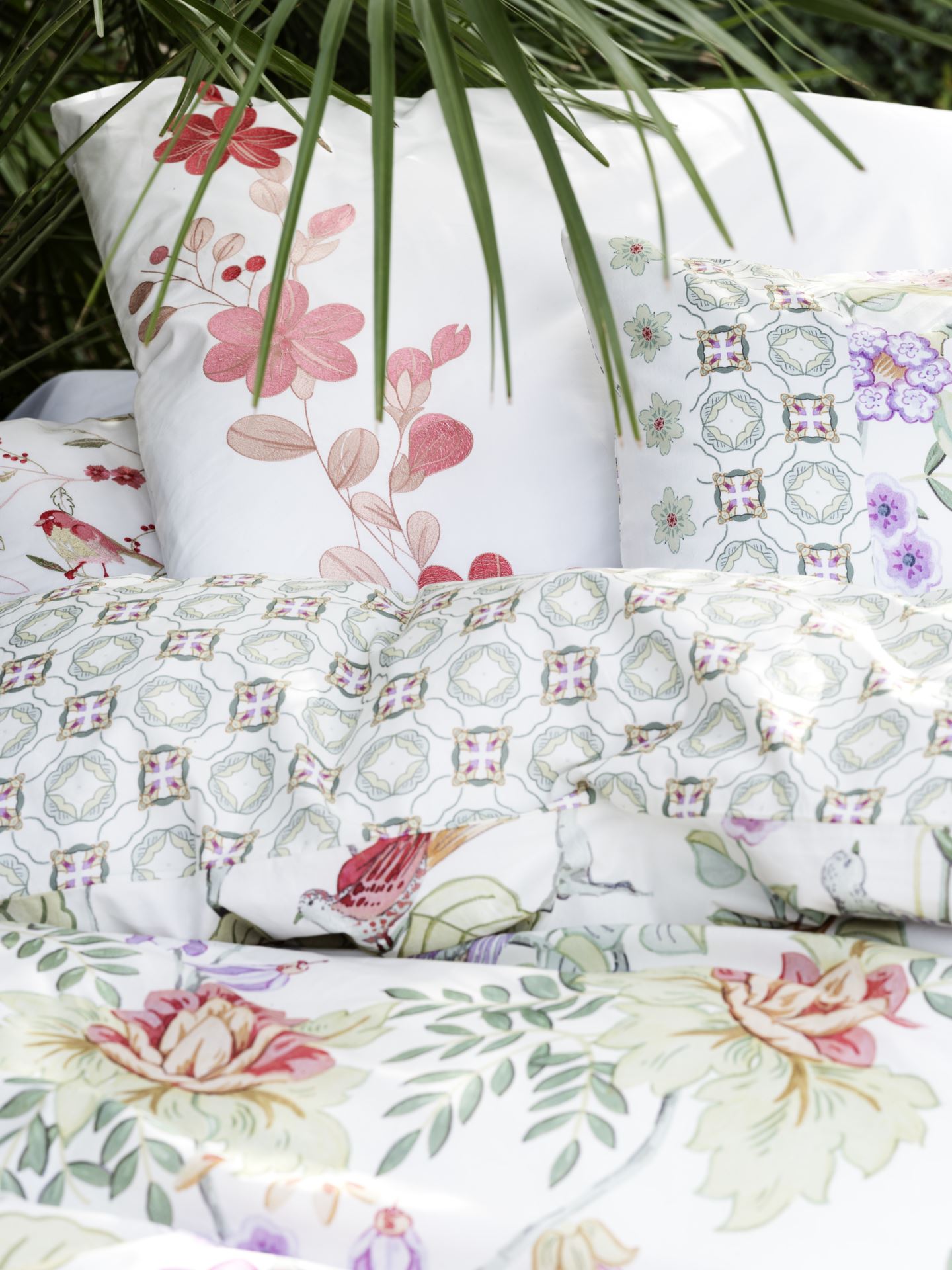 Floral Haze tyynyliina valkoinen - Hemtex